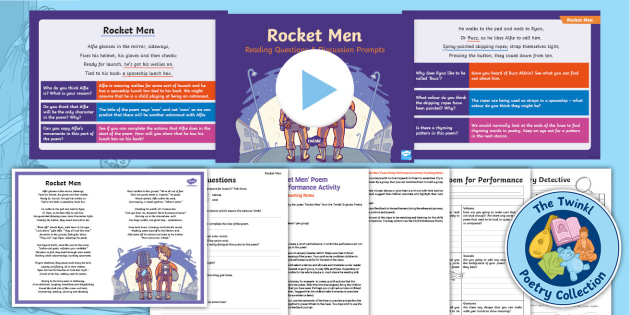 'Rocket Men' – Rhyming Imagery Poem for KS2 (teacher made)